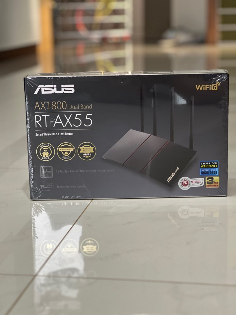 Router, Asus, RT-AX55, Computers & Tech, Parts & Accessories ...