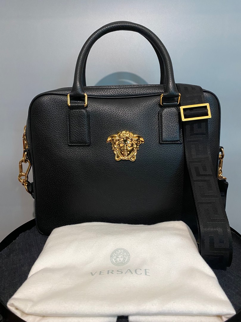 (RTP $2650) VERSACE PALAZZO BRIEFCASE, Luxury, Bags & Wallets on Carousell