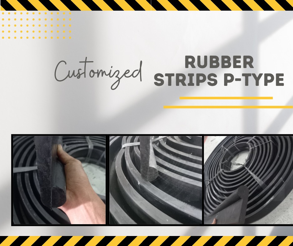 Rubber Strips P-Type, Commercial & Industrial, Construction & Building ...