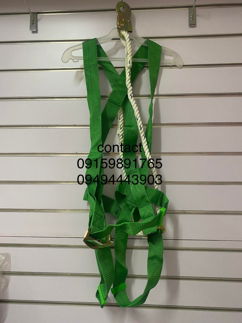 Safety Harness Full Body Harness Single Lanyard Big Hook, Commercial ...