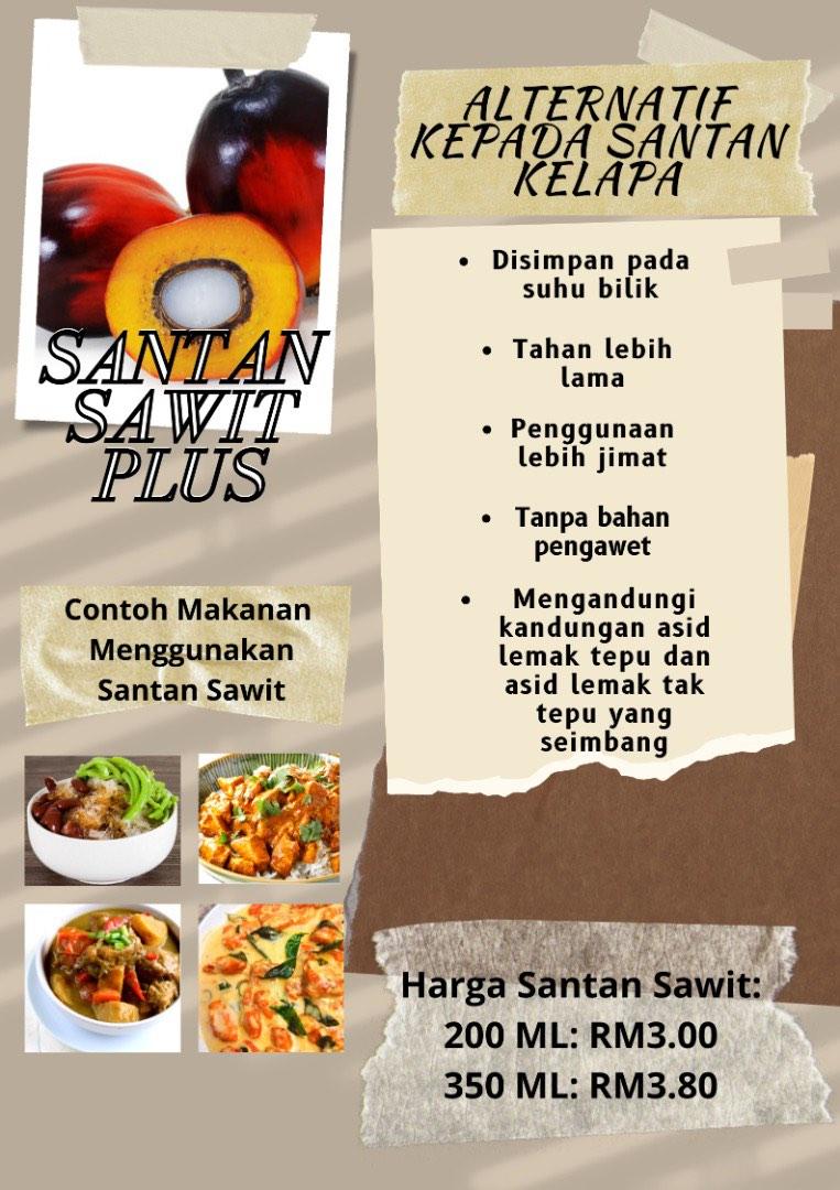 Santan Sawit, Food & Drinks, Other Food & Drinks on Carousell
