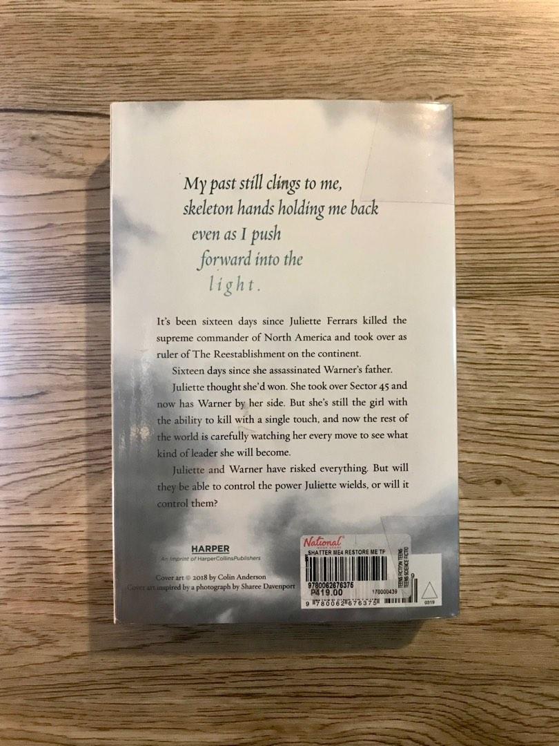 [SET] Shatter Me, Unravel Me, Ignite Me and Restore Me series by ...