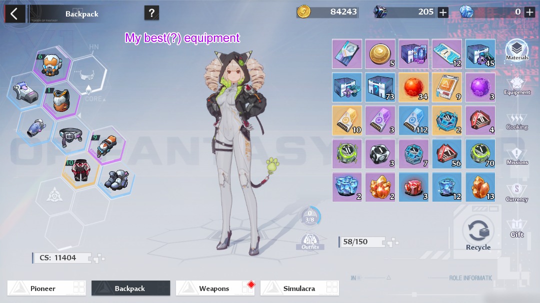 Shiro, Crow, King, Meryl, Huma ToF account | Tower of Fantasy, Video ...