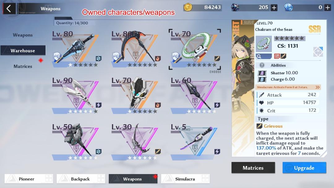 Shiro, Crow, King, Meryl, Huma ToF account | Tower of Fantasy, Video ...