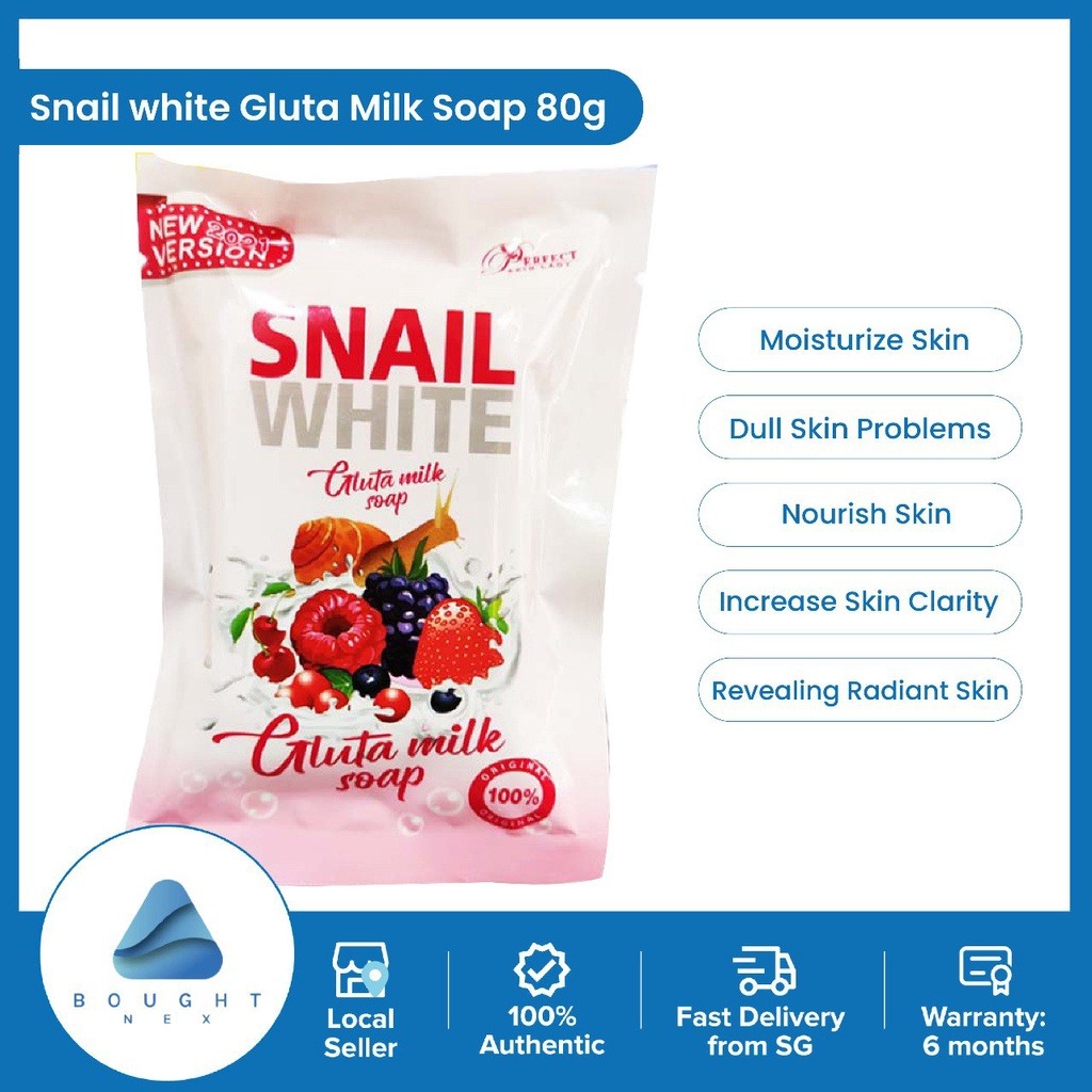 Snail White Gluta Milk Soap 80g, Beauty & Personal Care, Bath & Body ...