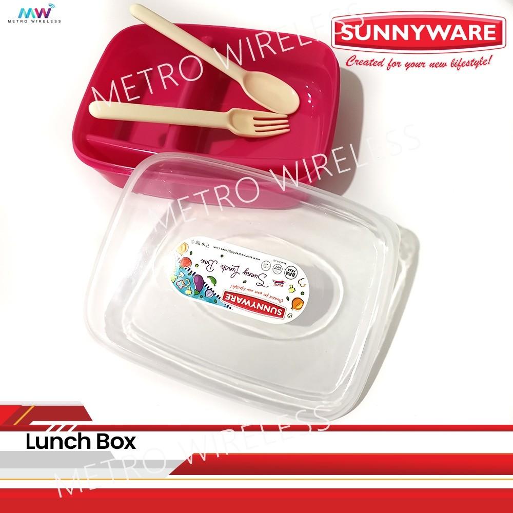 Sunnyware Bento lunch box BPA Free with spoon and fork, Furniture ...