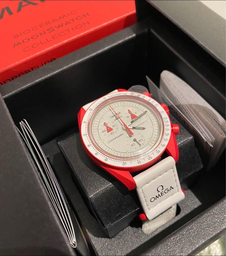 Swatch x Omega Mars, Luxury, Watches on Carousell