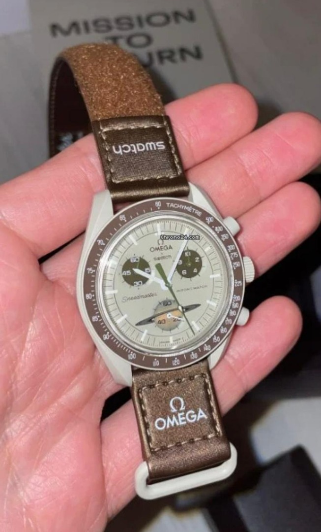 Swatch x Omega Mission to Saturn, Luxury, Watches on Carousell