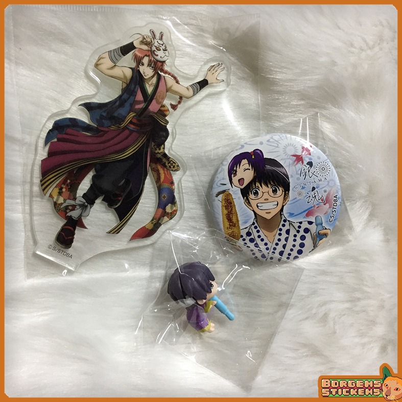TAKE ALL 3piece BUNDLE - Gintama Badge, Phone Jack, Standee. Kamui ...
