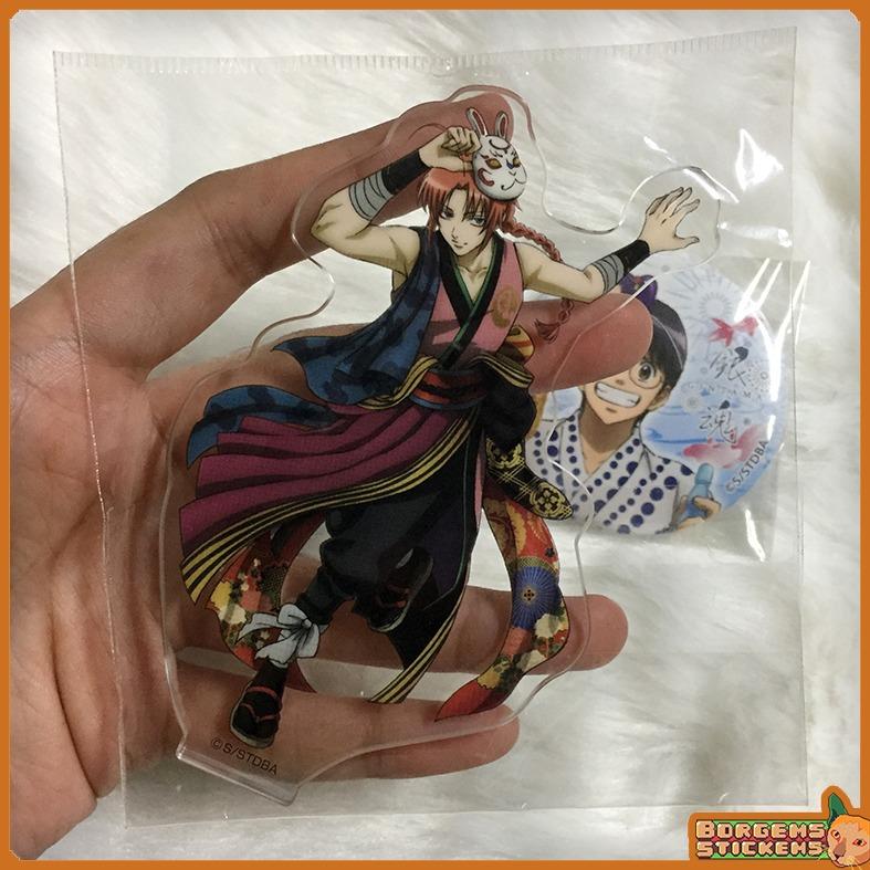 TAKE ALL 3piece BUNDLE - Gintama Badge, Phone Jack, Standee. Kamui ...
