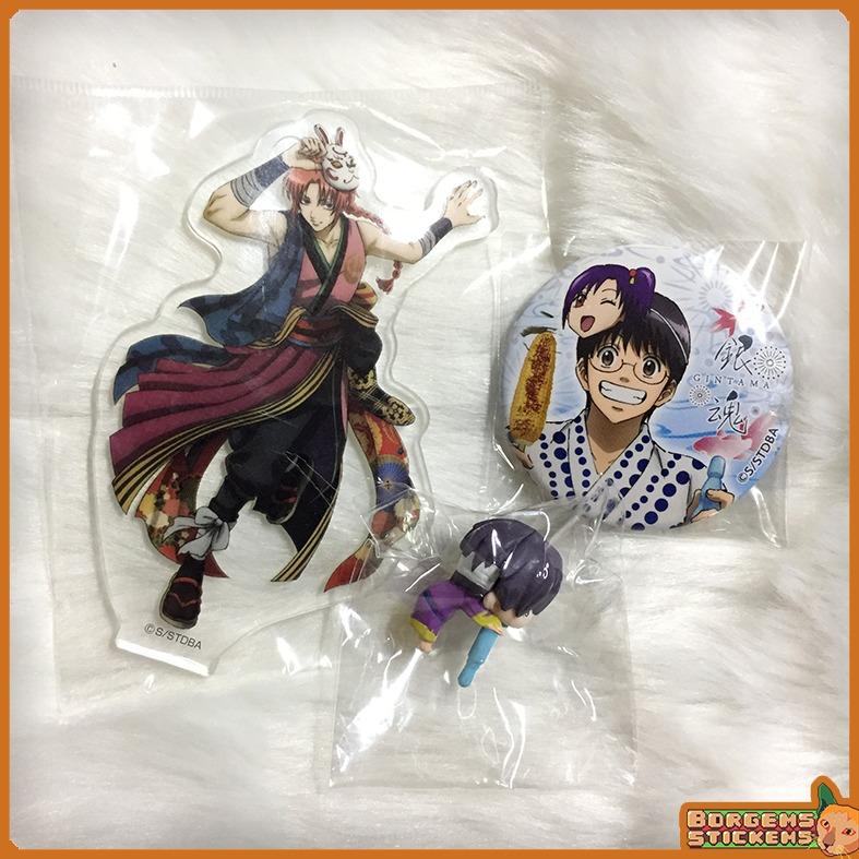 TAKE ALL 3piece BUNDLE - Gintama Badge, Phone Jack, Standee. Kamui ...