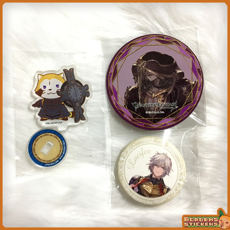 TAKE ALL 3piece BUNDLE - Granblue Fantasy - Standee, Lucifer Badge ...