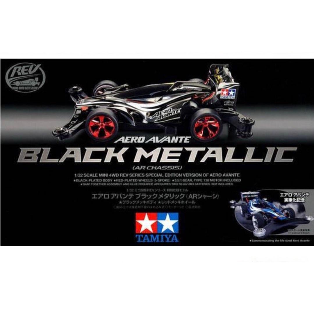Tamiya Aero Avante Black Metallic (AR Chassis) Mini 4WD #95269, Hobbies ...