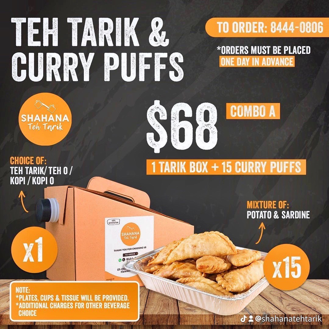 Teh Tarik box combo, Food & Drinks, Beverages on Carousell