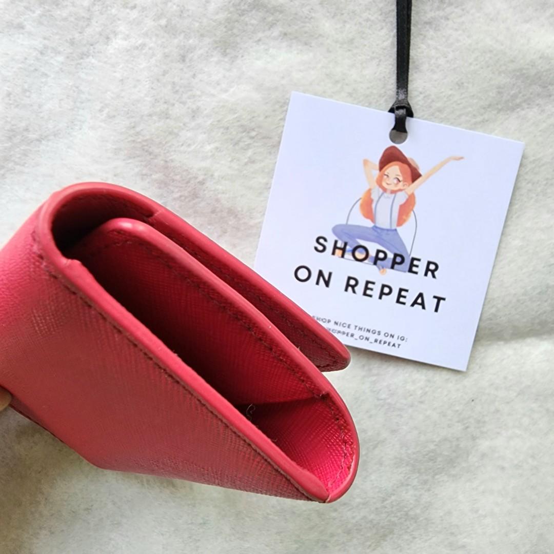 Tory Burch York Hot Pink Key Holder Case, Women's Fashion, Bags ...