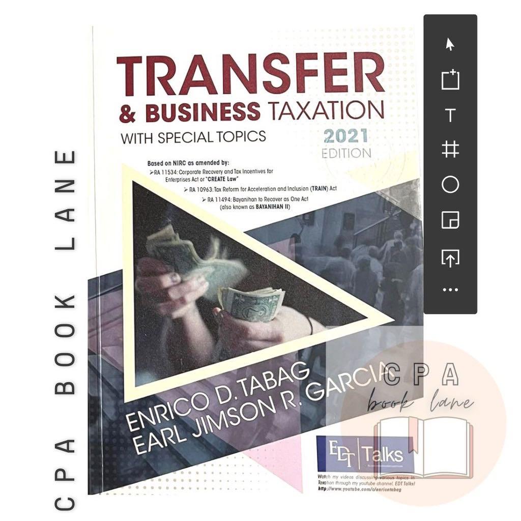 Transfer and Business Taxation Tabag 2021, Hobbies & Toys, Books ...