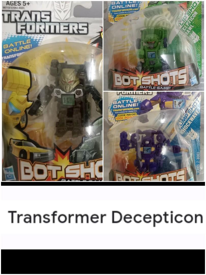 TRANSFORMERS BOT SHOT DECEPTICON MEGATRON SHOCKWAVE DECEPTICON BRAWL ...