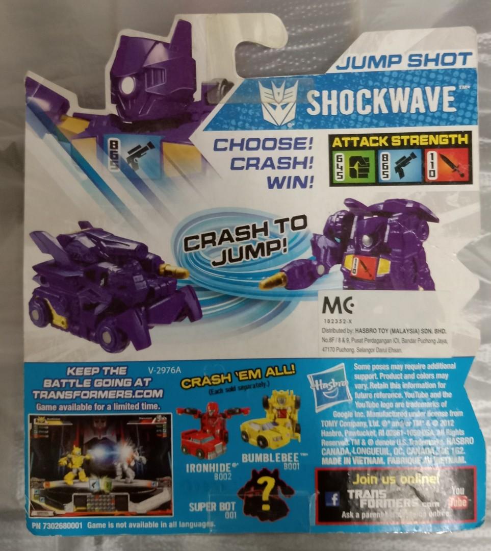 TRANSFORMERS BOT SHOT DECEPTICON MEGATRON SHOCKWAVE DECEPTICON BRAWL ...