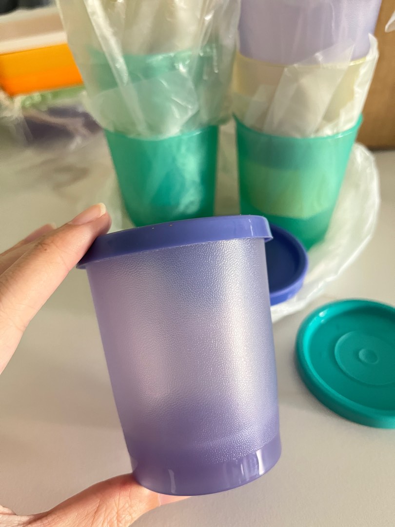 Tupperware cups bottles flat storage containers, Furniture & Home ...