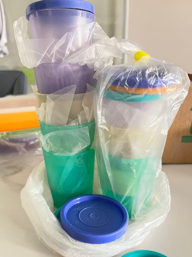 Tupperware cups bottles flat storage containers, Furniture & Home ...