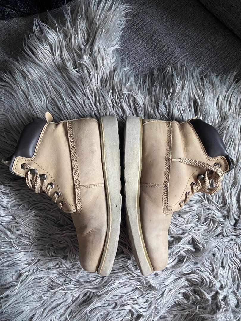 Unbranded Light Brown Utility Boots for Men, Men's Fashion, Footwear ...