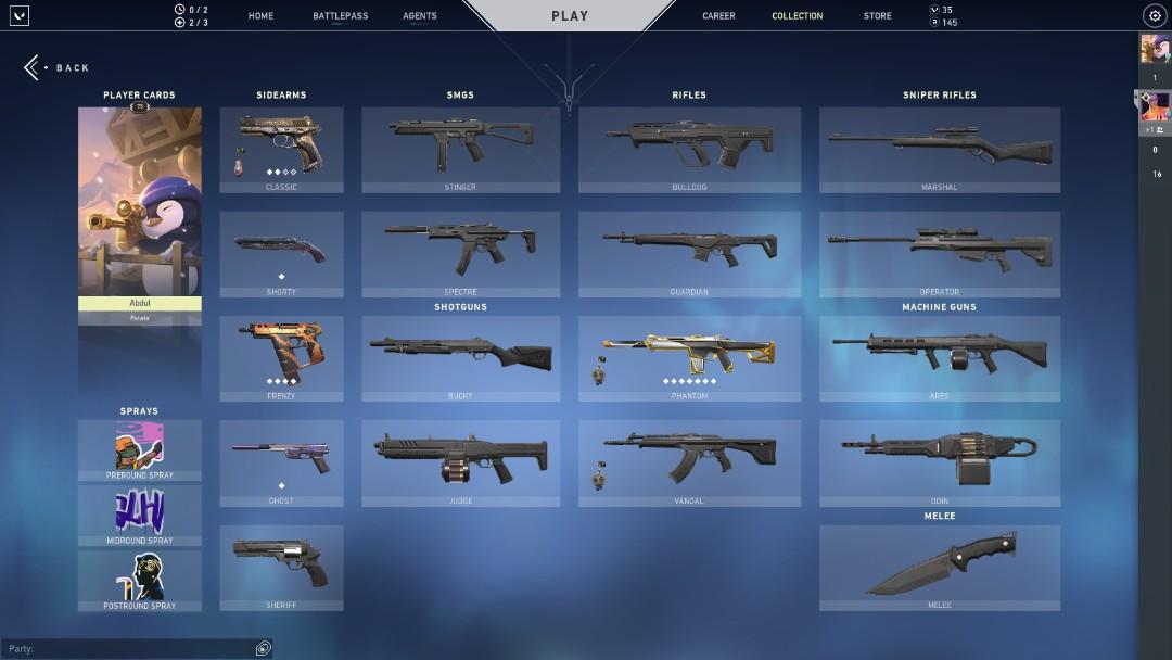 Valorant - solo prime phantom skin, Video Gaming, Video Games, Others ...