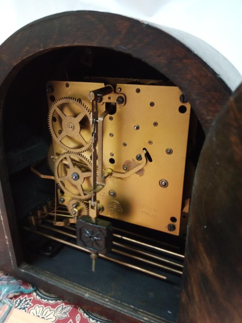 VINTAGE GERMAN 3 WINDER CLOCK-HALLER, Furniture & Home Living, Home ...