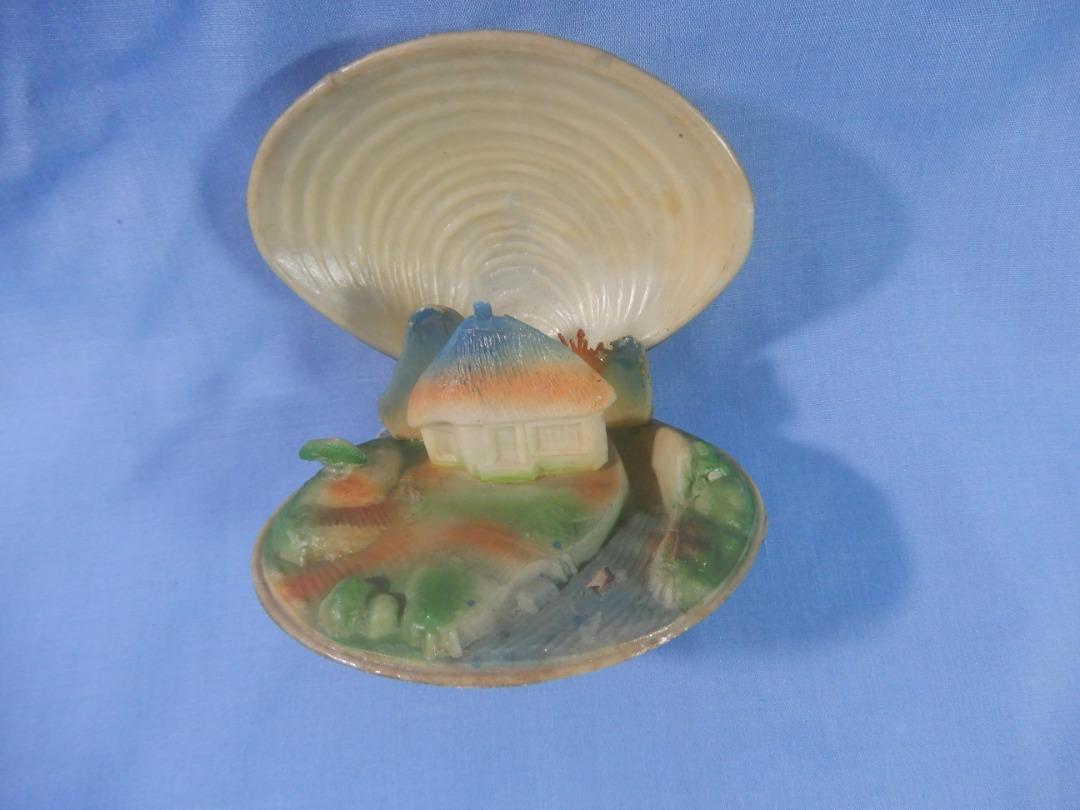 Vintage Japanese celluloid diorama carving in shell circa mid 20th ...