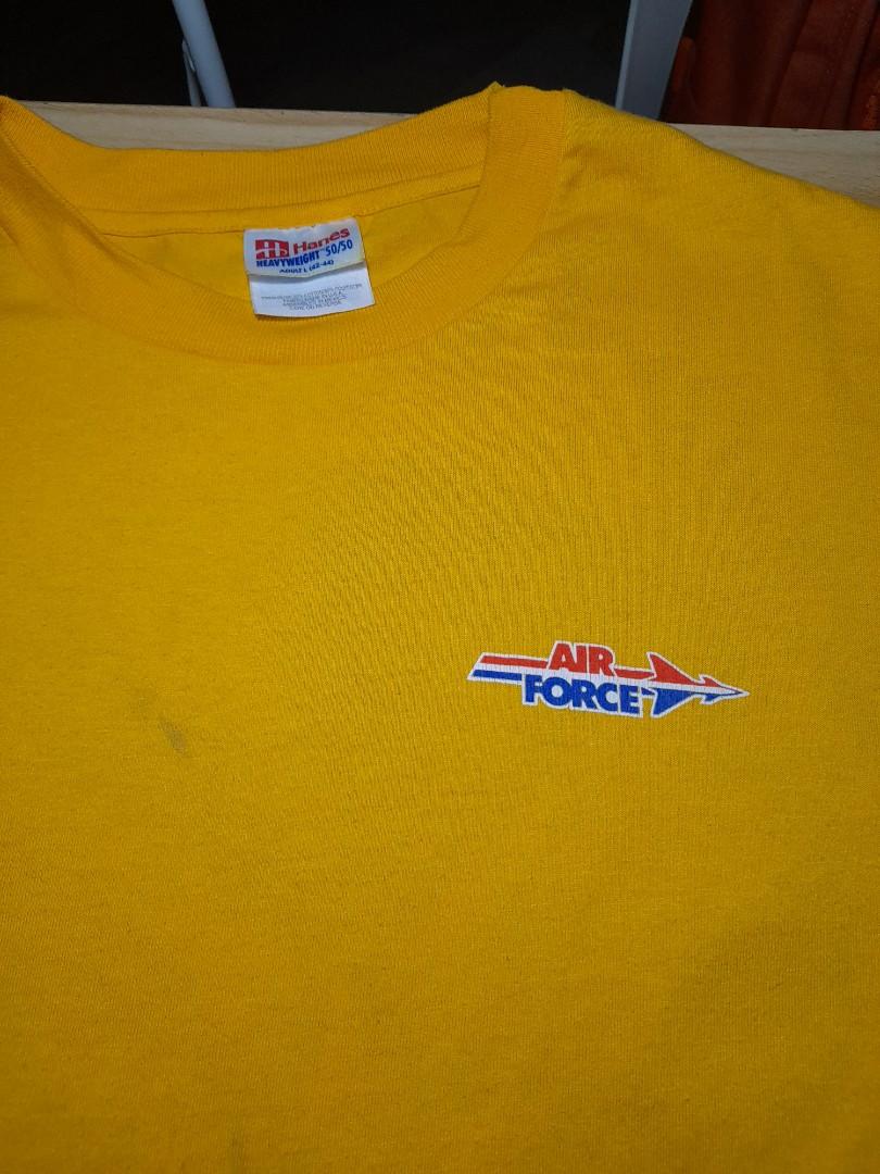 Vintage late 90s US Air Force uniform shirt Hanes Heavyweight on tag ...