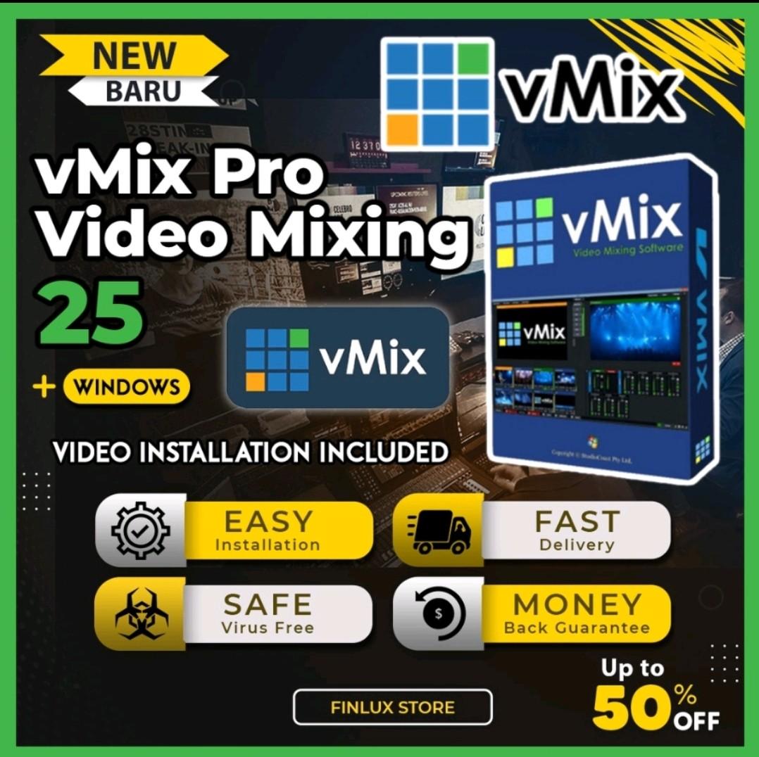 vMix Pro 2022 v25 Latest Lifetime, Computers & Tech, Parts ...