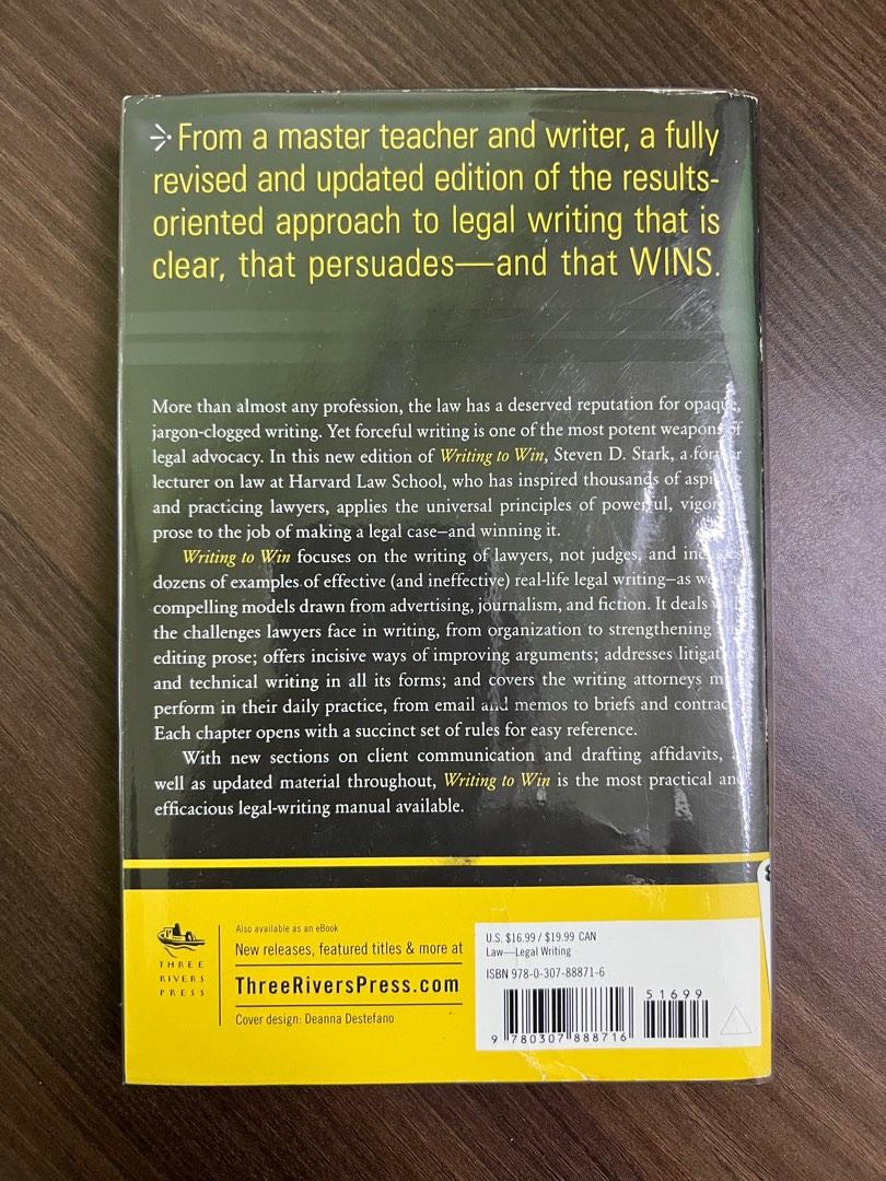 Writing to Win: The Legal Writer (The Complete Guide to writing ...