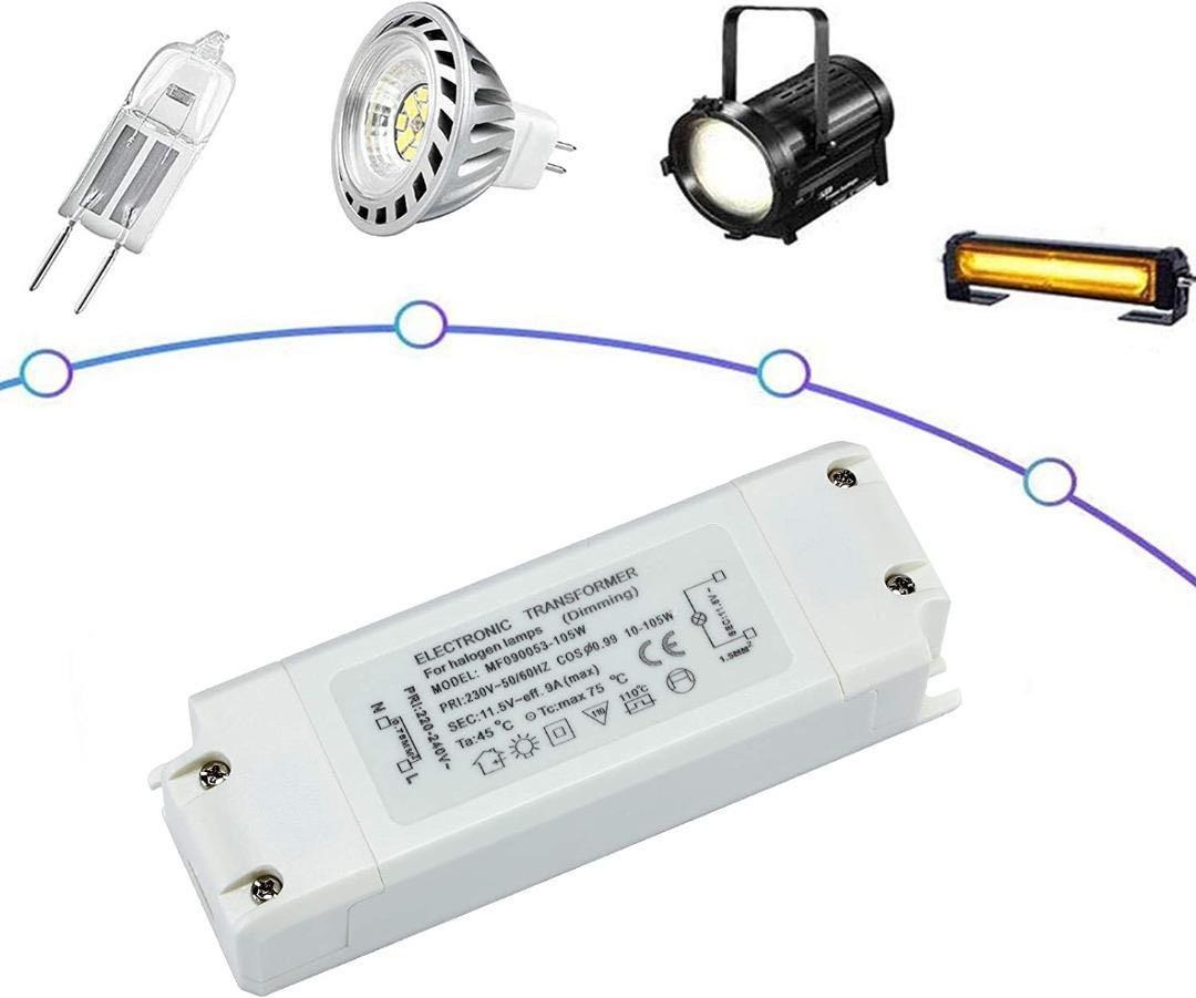 X75 Electronic Transformer 230V(AC) to 12V(AC) 10-105W,Overload ...