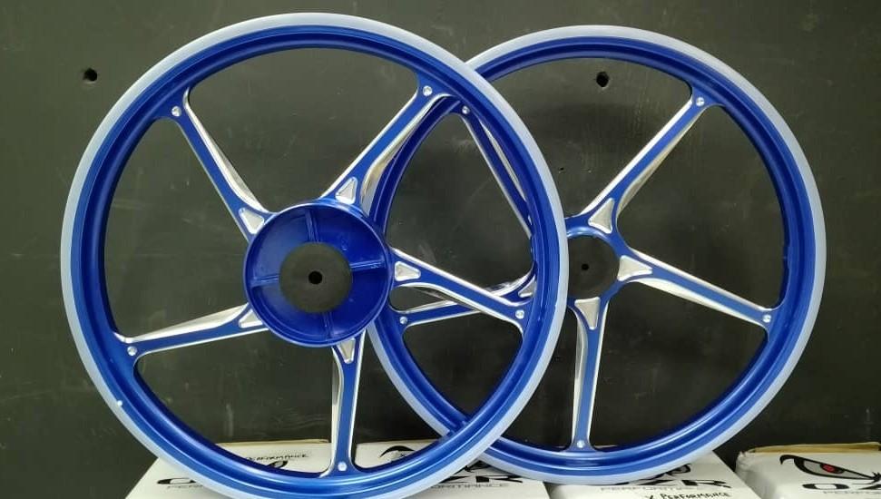 Yamaha sniper /mxking enkei 511 sports rim blue 1.6 1.6, Motorcycles ...
