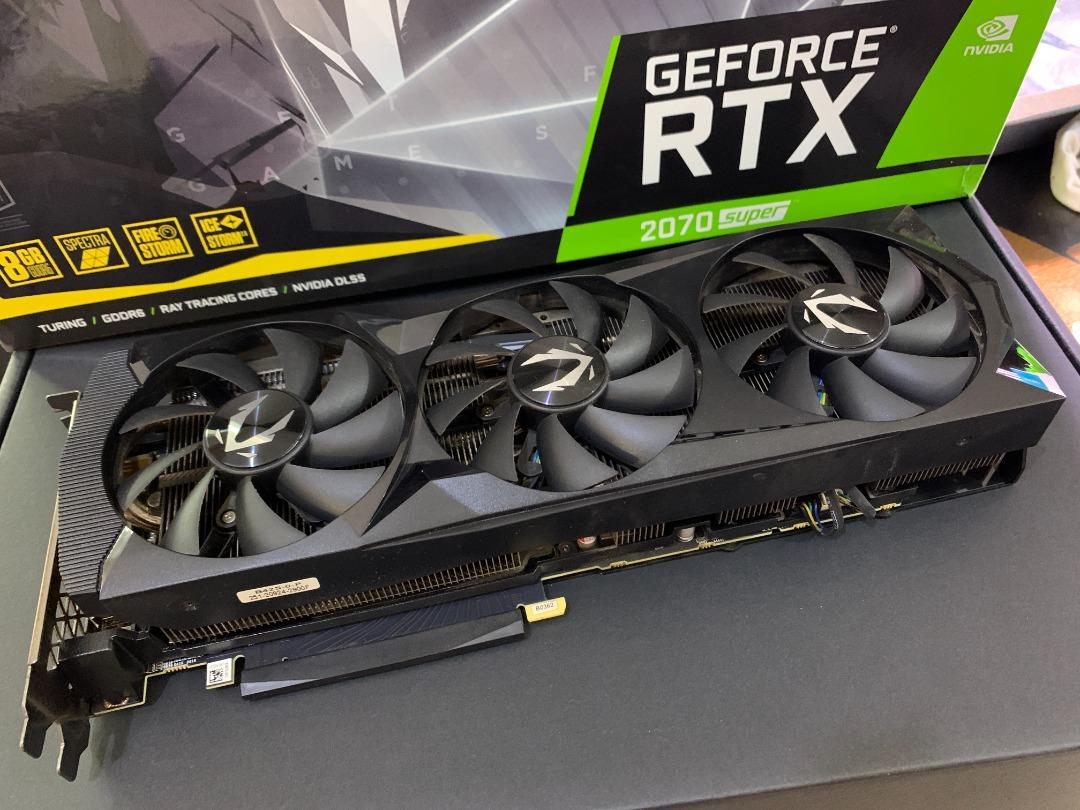 ZOTAC RTX 2070 SUPER AMP Extreme 8GB GDDR6 (Tri-Fan), Computers & Tech ...