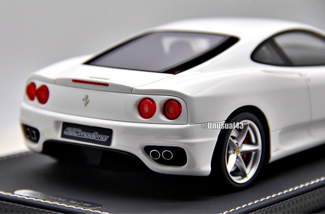 1/18 BBR Ferrari 360 Modena 1999 Gloss White with Black Interior ...