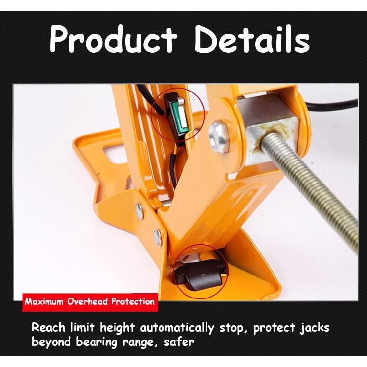 12V Electric Hydraulic Car Jack Electric Impact Wrench Untighten Wheel ...
