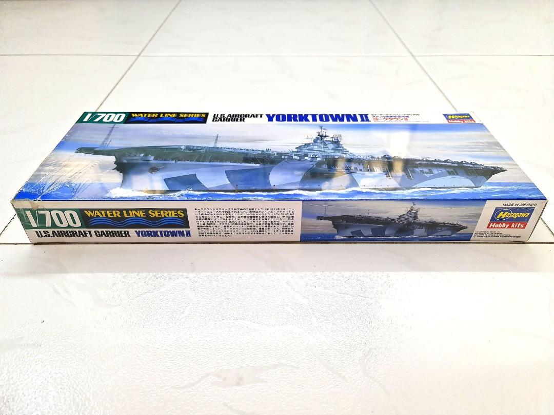 1/700 Hasegawa Waterline #709 US Navy Essex Class Aircraft Carrier USN ...