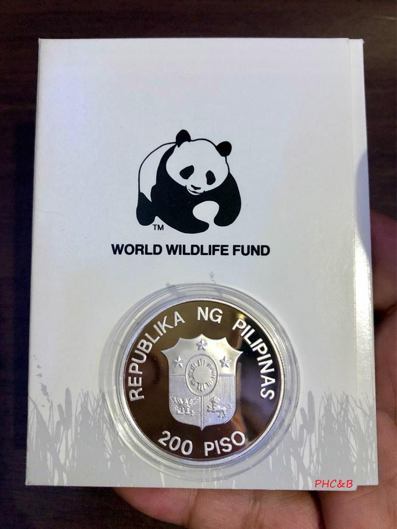 1987 200 Piso WWF PH Tamaraw Froof Coin with Capsule w/ White Paper ...