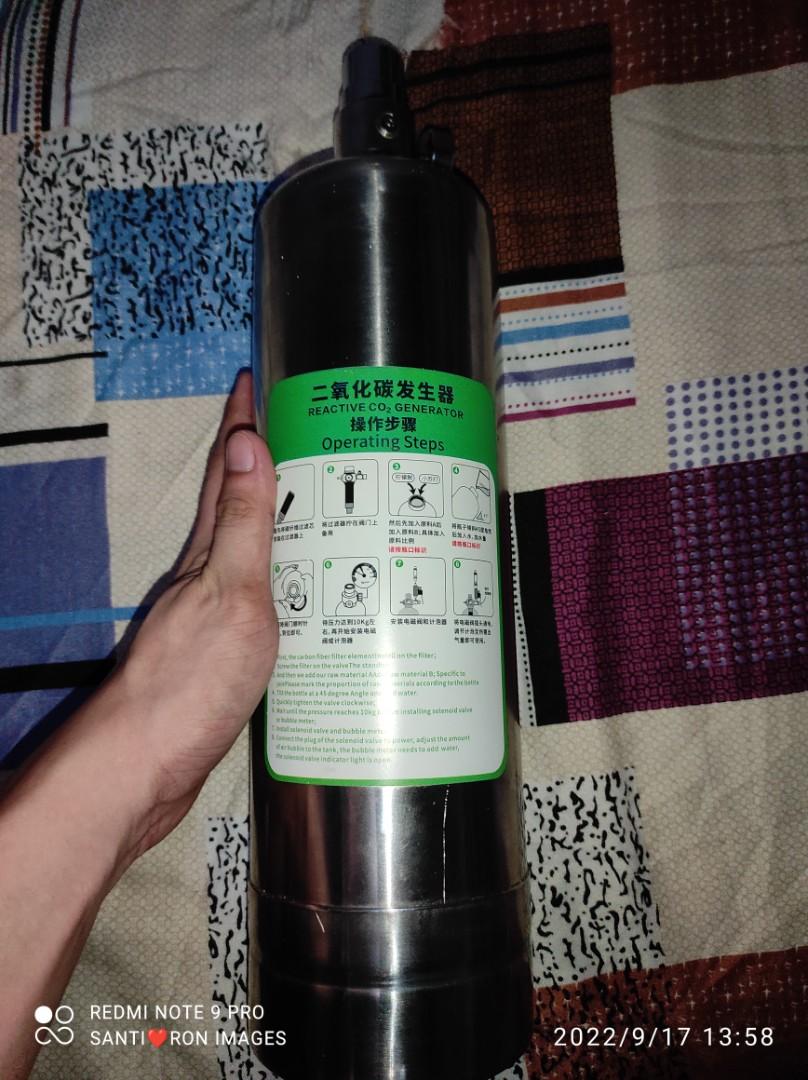 2L Double Aquarium CO2 Generator System Kit with Solenoid Valve Bubble Diffuser, Pet Supplies ...