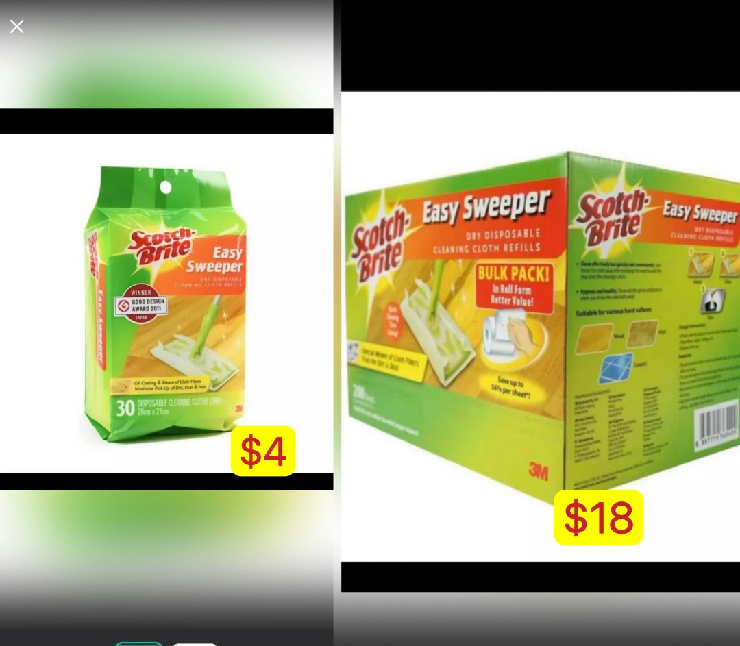 3M mop tissues, Furniture & Home Living, Cleaning & Homecare Supplies ...