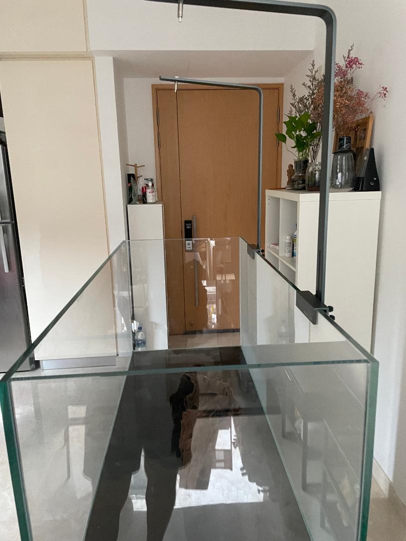 4ft Planted Aquarium ADA Style + Cabinet + Plants + Hardscape for Sale ...