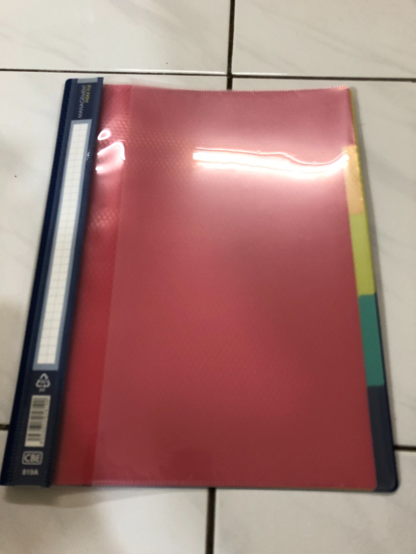 5-in-1 Multi Sections A4 Management Index File, Hobbies & Toys ...