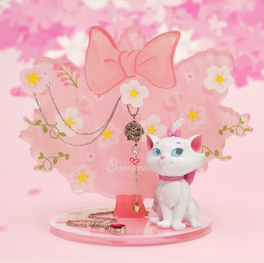富貴貓 首飾架 Disney cherry Blossom-Marie accessories tree, 女裝, 飾物及配件, 飾物架、飾物 ...