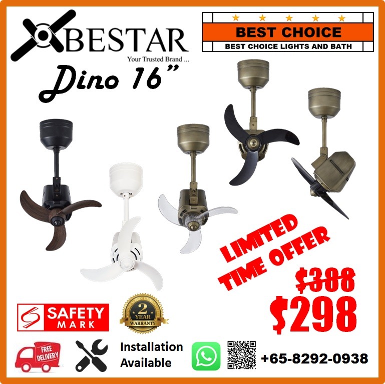 [ Super Best Offer ] Bestar Dino 16 Inch Corner Fan, Furniture & Home ...