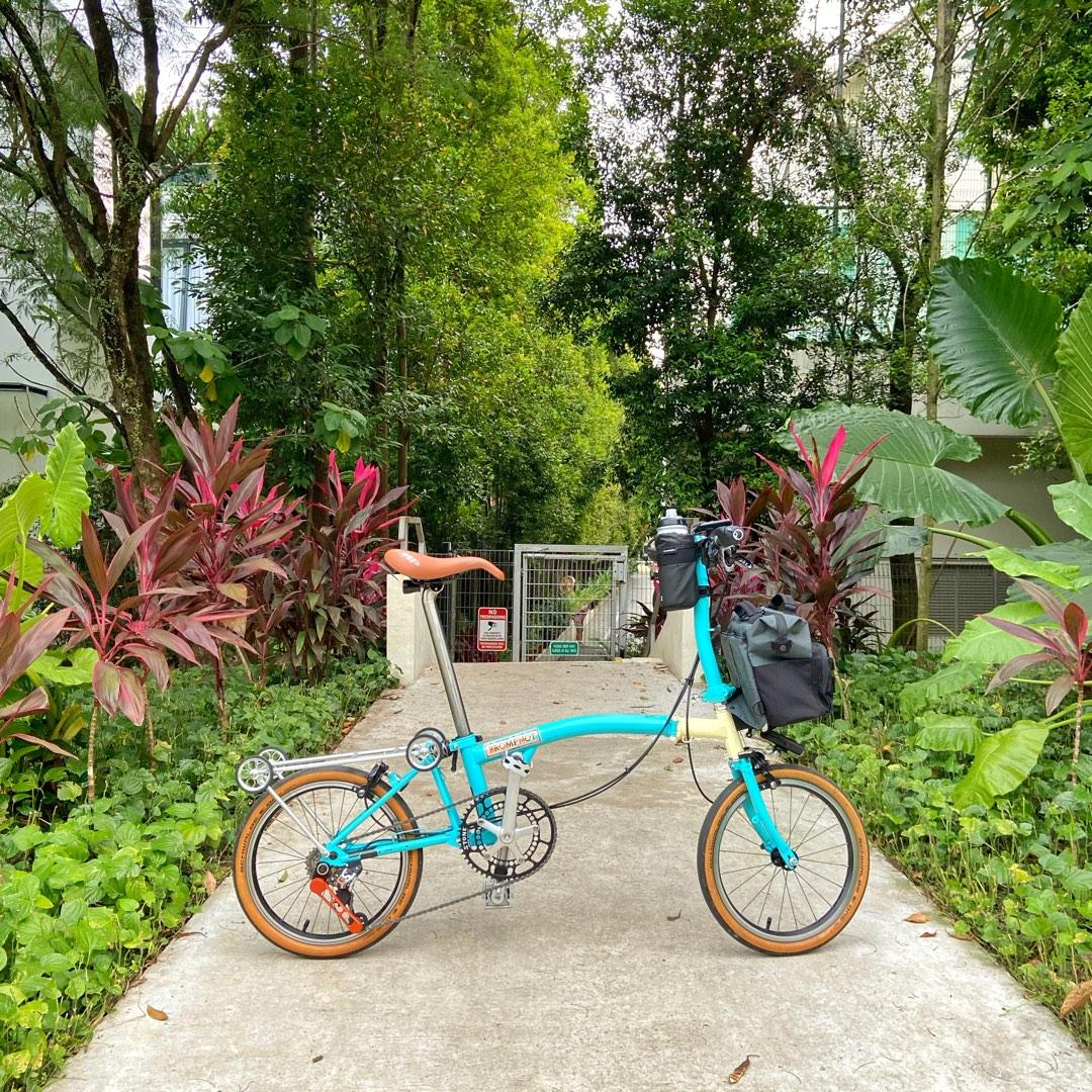 Aceoffix Titanium Gooseneck Forward Seatpost for Brompton Pikes 3Sixty, Sports Equipment ...