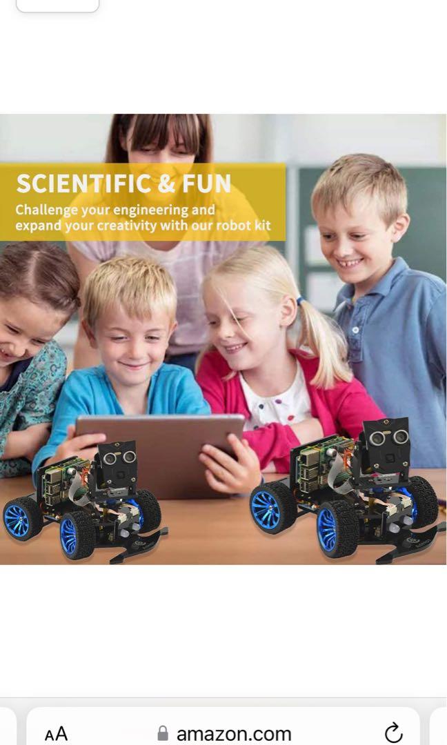 Adeept Mars Rover PiCar-B Robot Car Kit for Raspberry Pi 4 3 Model B B+ 2B, Voice Recognition ...