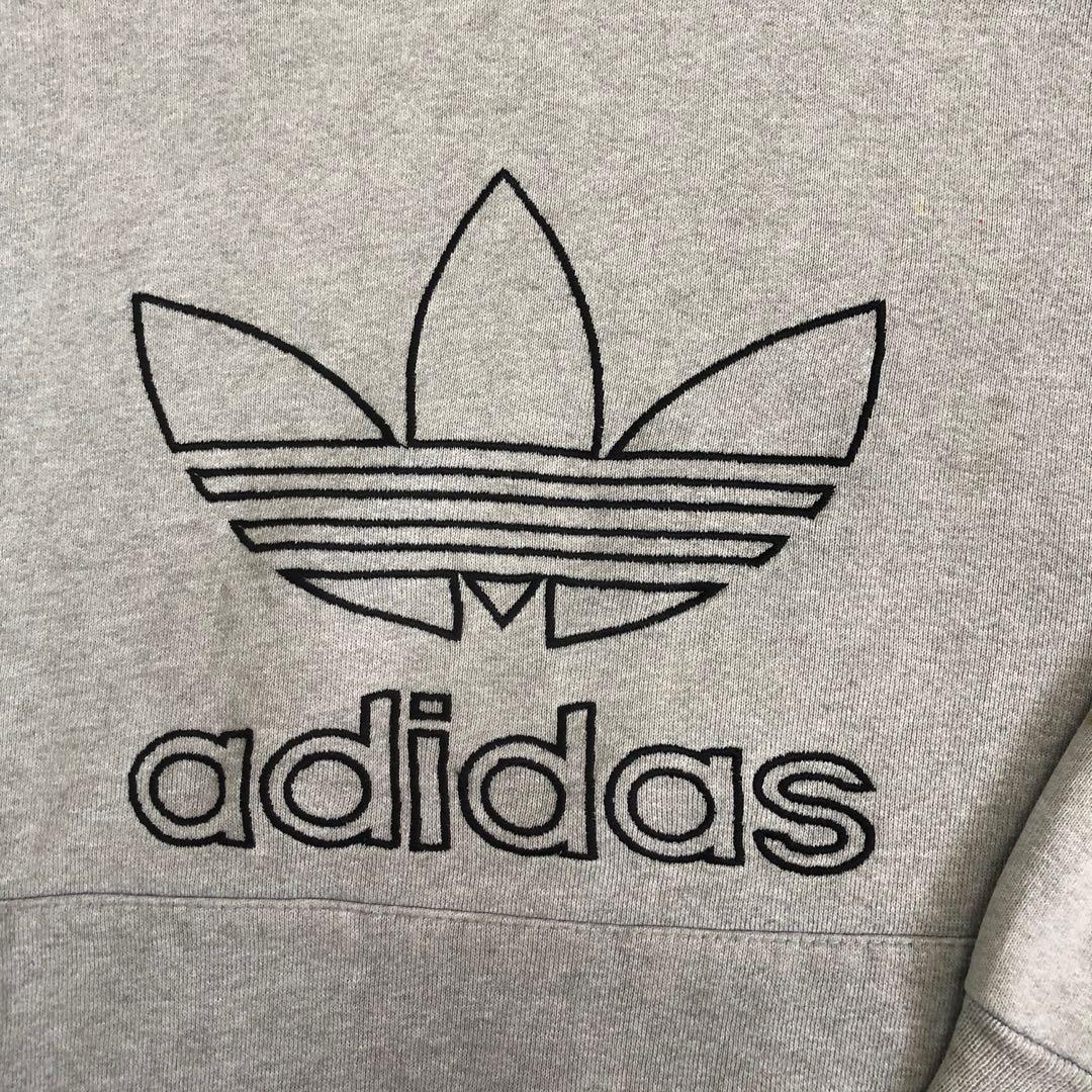 Adidas 90’ Embroidery Logo Hodie, Men's Fashion, Activewear on Carousell