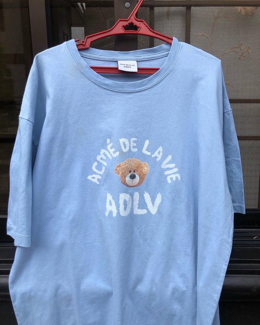 ADLV acme de la vie bear logo sky blue, Men's Fashion, Tops & Sets ...