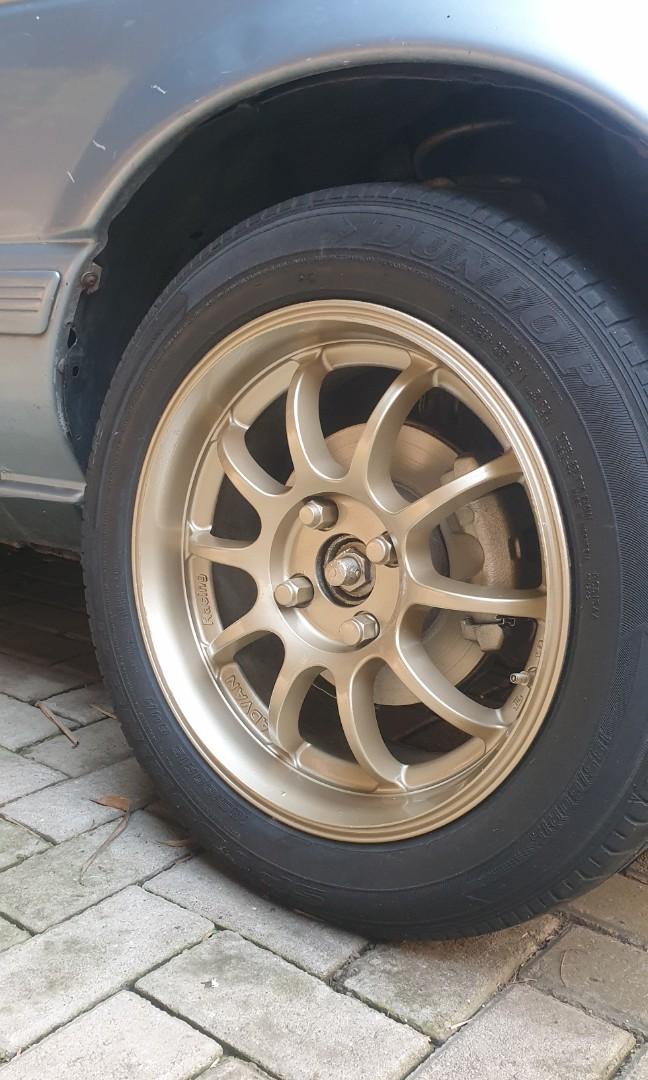 ADVAN RACING R15 4X100, Aksesoris Mobil di Carousell