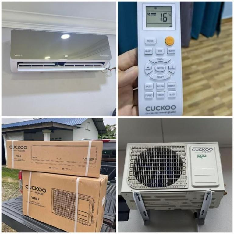 Aircond Cuckoo Vita - S Inverter, TV & Home Appliances, Air ...